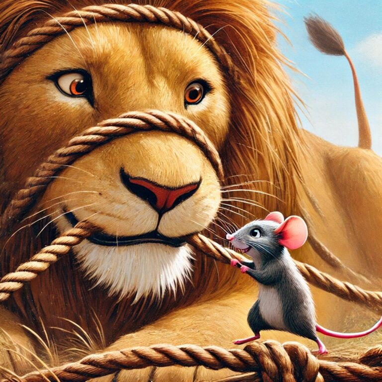 El León y el Ratón. Fábula popular de Esopo. Con Actividades de ...