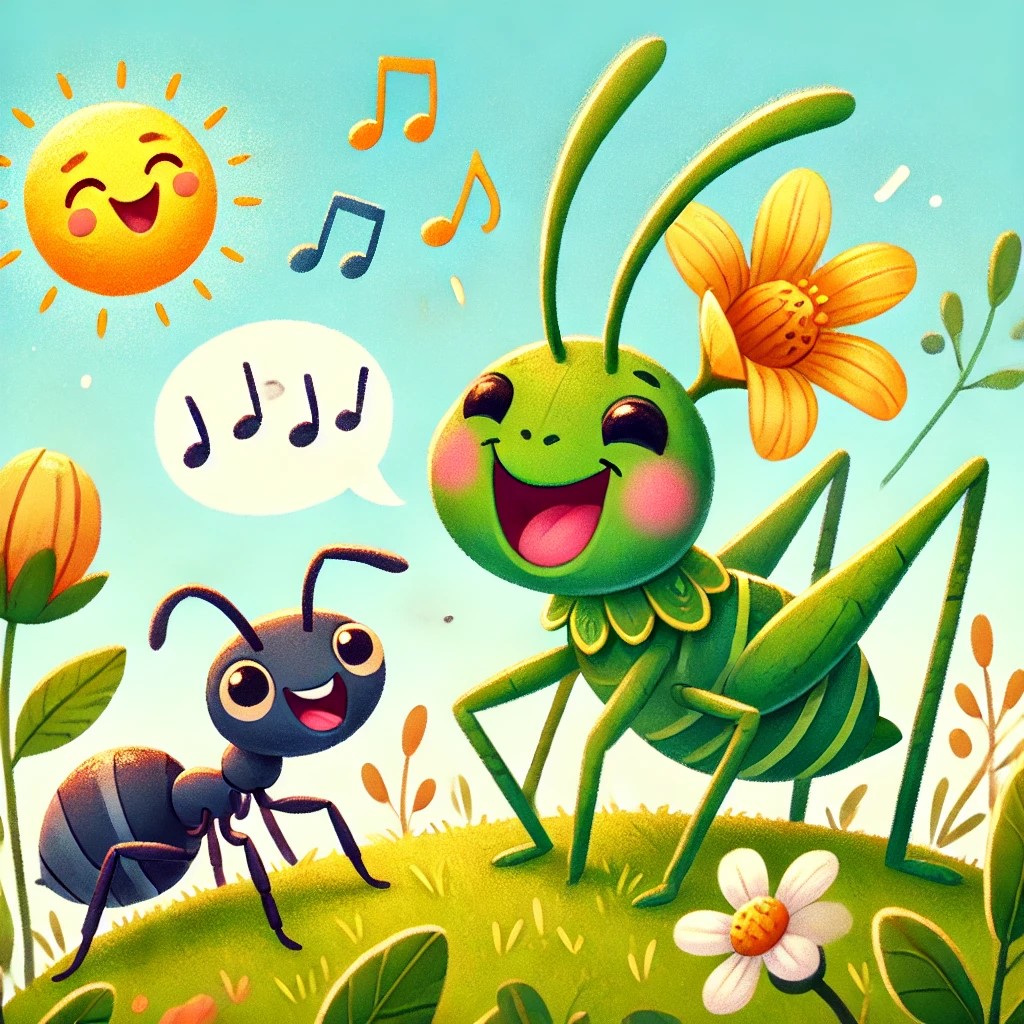 La Cigarra y la Hormiga. Fábulas de Animales para niños. Con ...